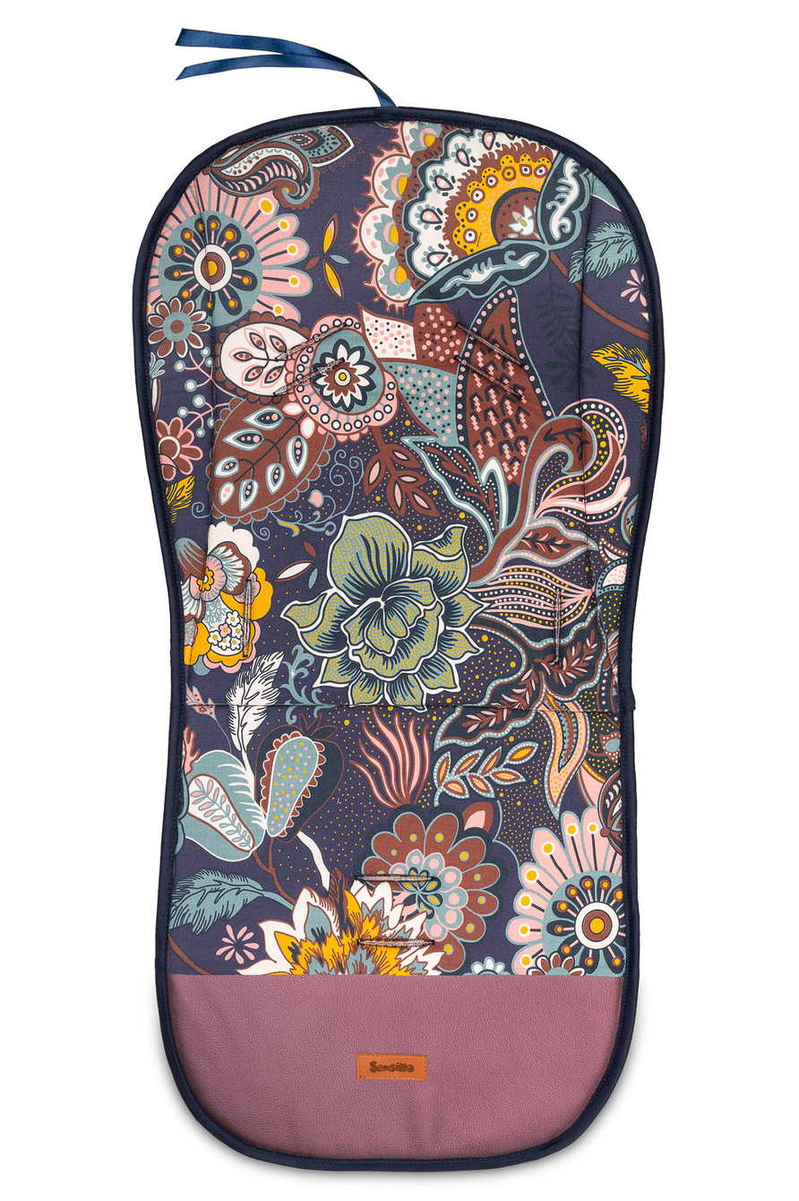 Waffle pushchair liner – boho dusty rose - Walks and travels - IKS 2