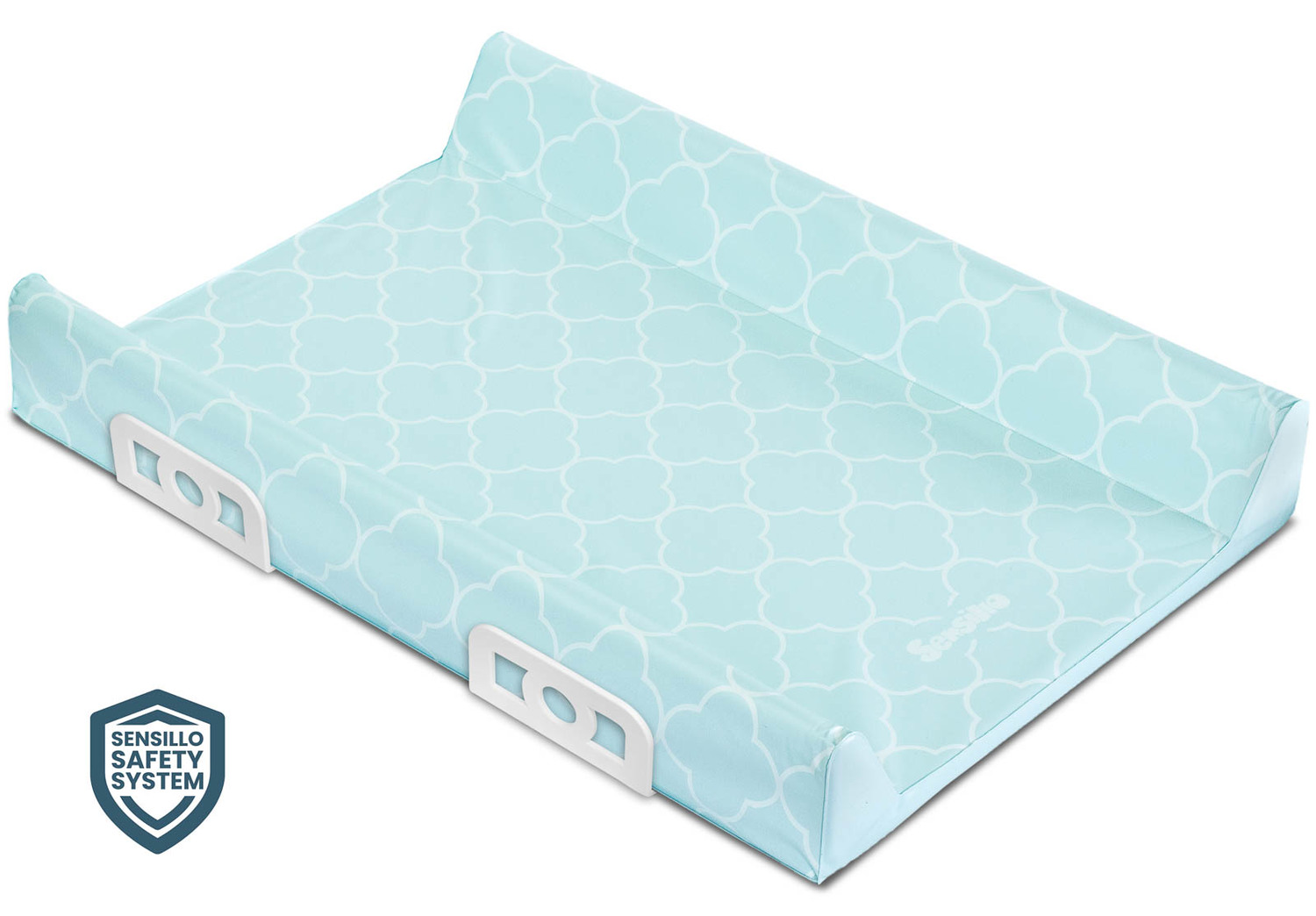 Stiffened Changing Pad - Patterns Clovers mint 70cm - IKS 2