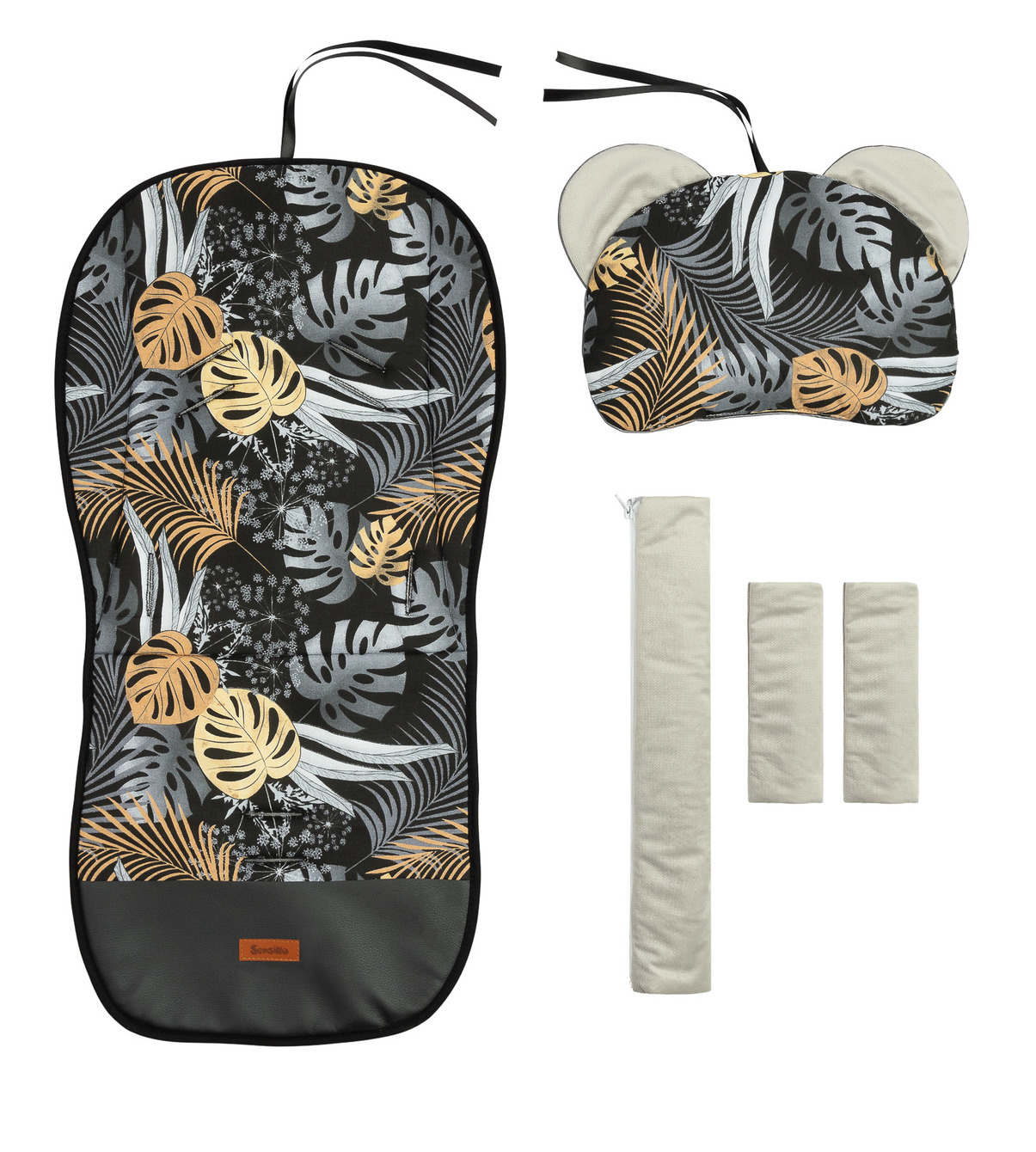 INSERT FOR TROLLEY DELUXE VELVET - GOLD LEAVES - IKS 2