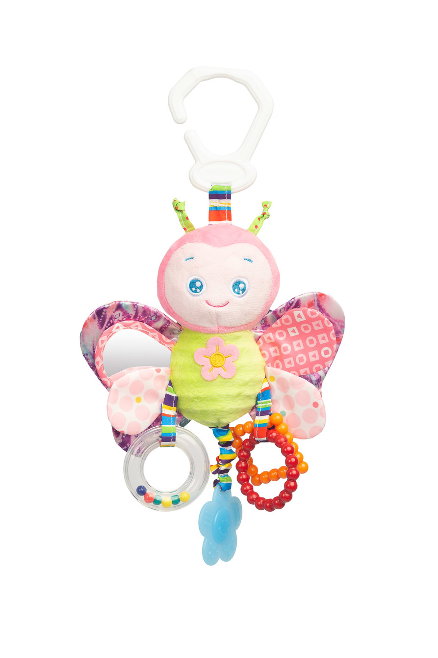 COLORFUL TRAVEL RATTLE BUTTERFLY - IKS 2